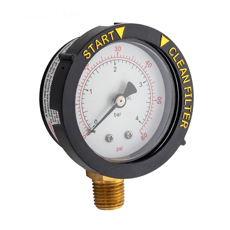 190058 | Pressure Gauge with Indicator Top Mount