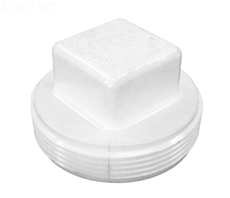 D106020 | Male Cleanout Plug Raised Nut 2 Inch