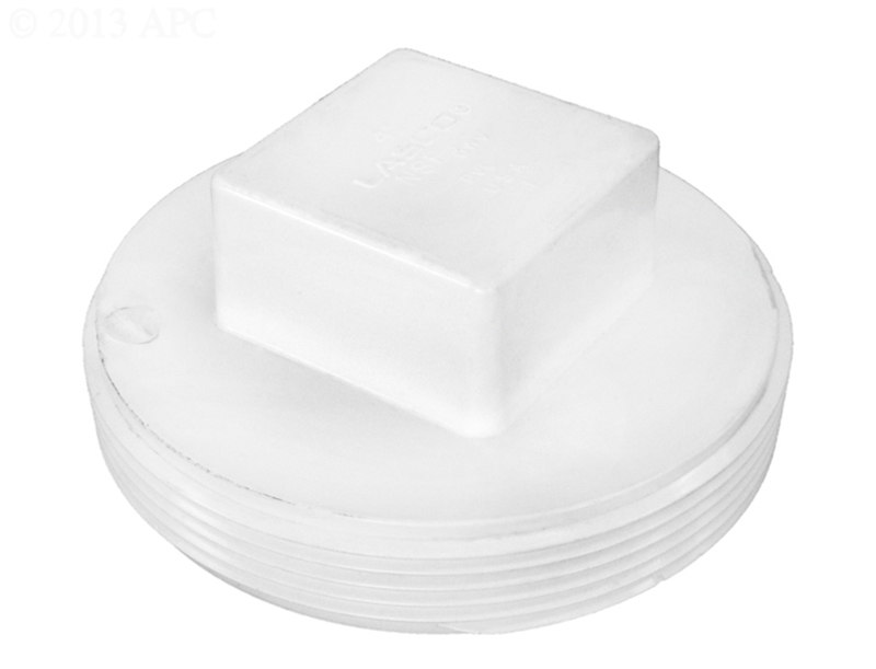 D106060 | Male Cleanout Plug Raised Nut 6 Inch