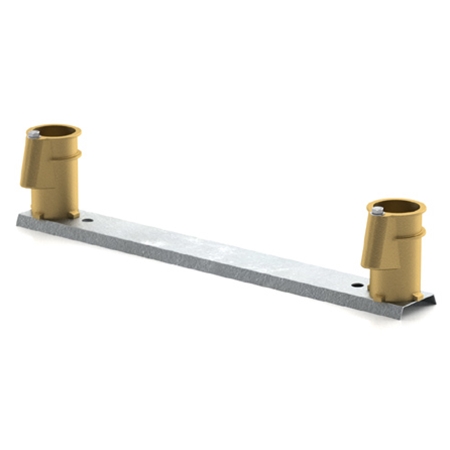 PC-4020-BC | 4 Inch Pool Ladder Anchor Sockets on Bar