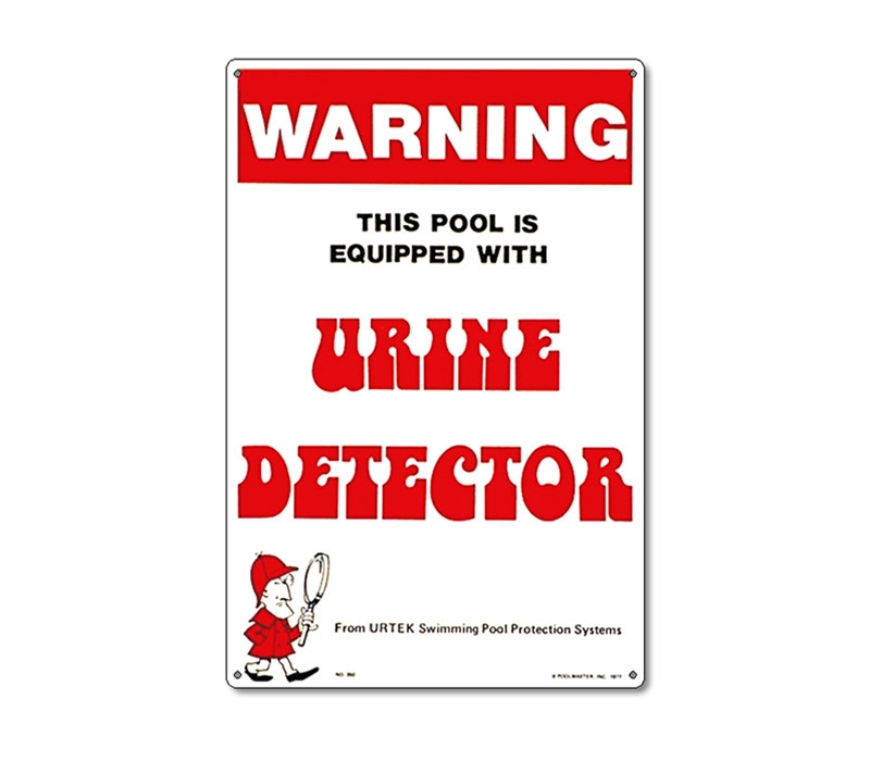 41350 | Warning Urine Detector Pool Sign