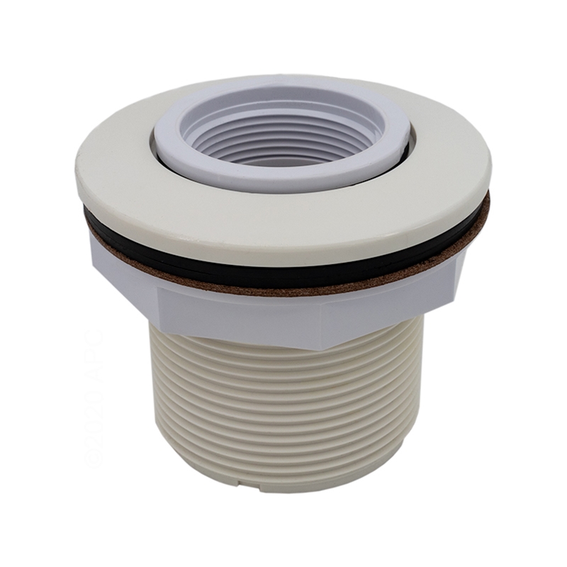 SP1023S2 | 2 Inch PVC Body Return Fitting for Fiberglass White