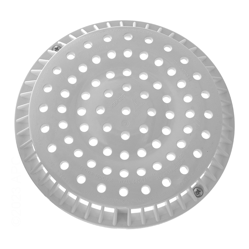 642-2150 | Grated Anti-Vortex Cover White