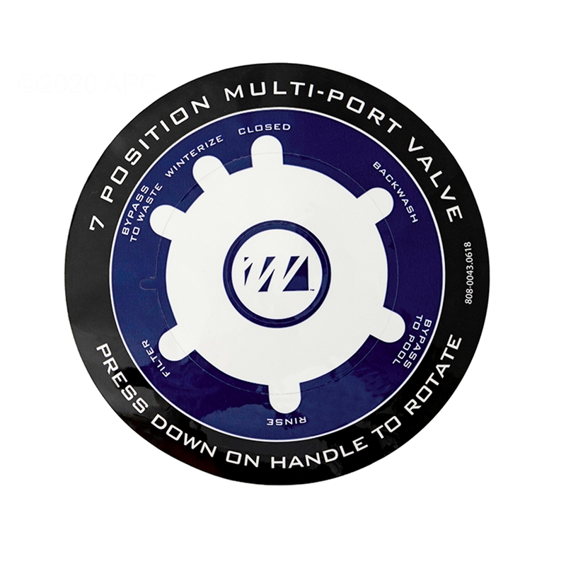 808-0043 | Multi-Port Valve Position Label